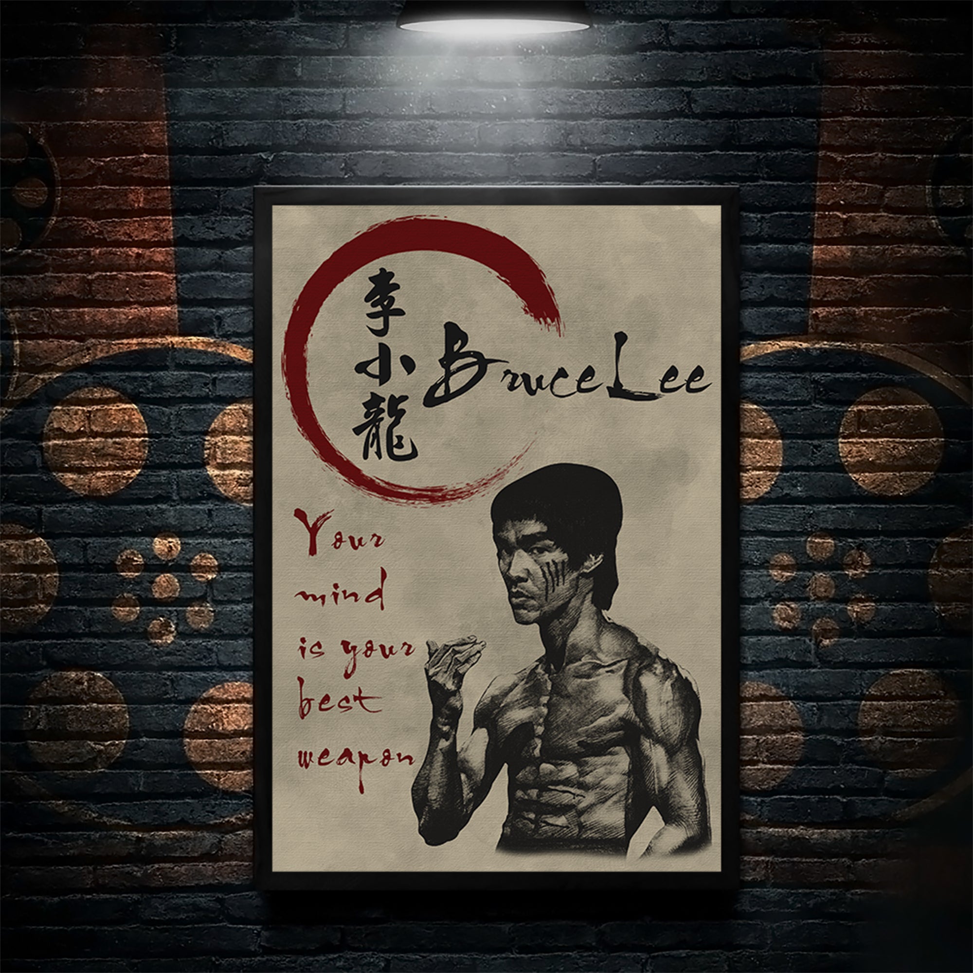 Wc015 - Your Mind Is Your Best Weapon - Bruce Lee - Wing Chun Poster ...