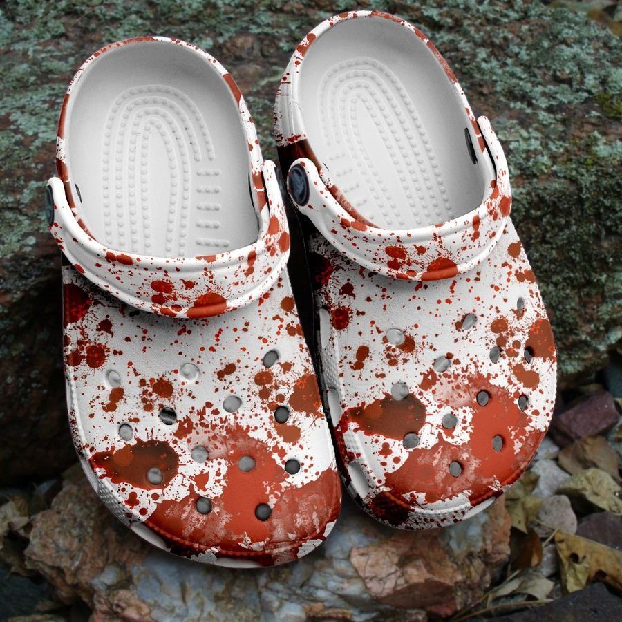 Halloween Horror Blood Splattered 3D Crocs Crocband Clog