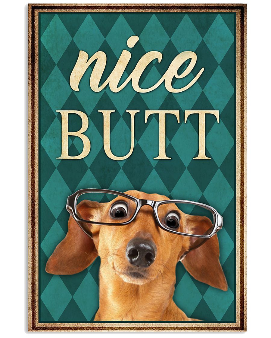 Dachshund Nice Butt Poster And Canvas, Wall Decor, Wall Art, Canvas ...