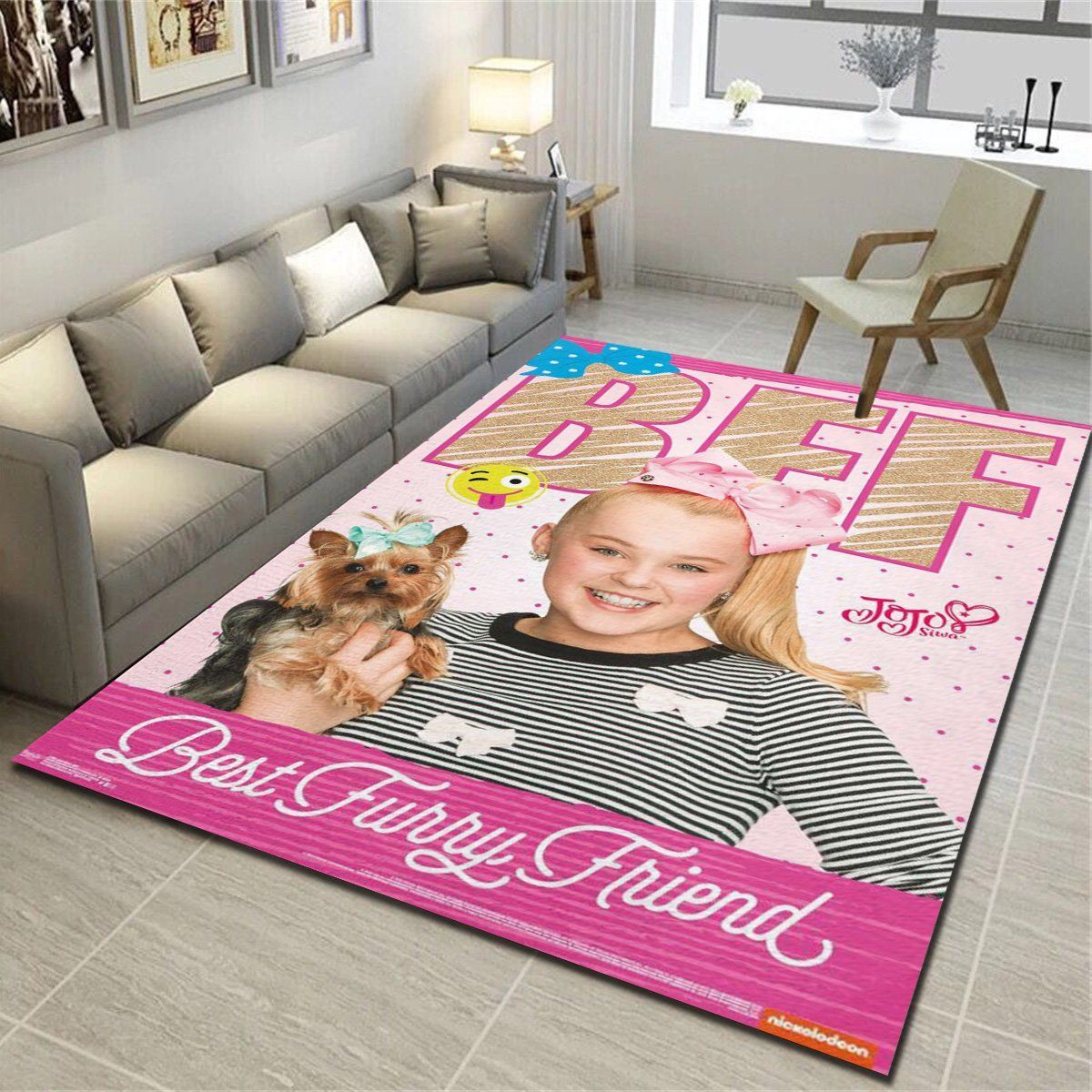 Jojo Siwa Bff Area Rugs, Living Room Bedroom Carpet - FreeClothing Trending