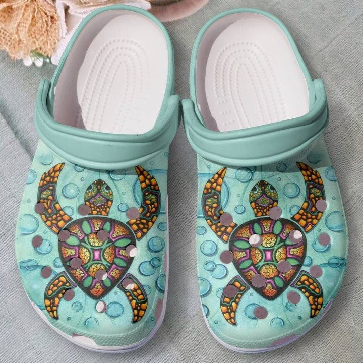 Baby Blue Sea Turtle Shoes Crocs Sea Turtle Shoes Clog For Men Women ...
