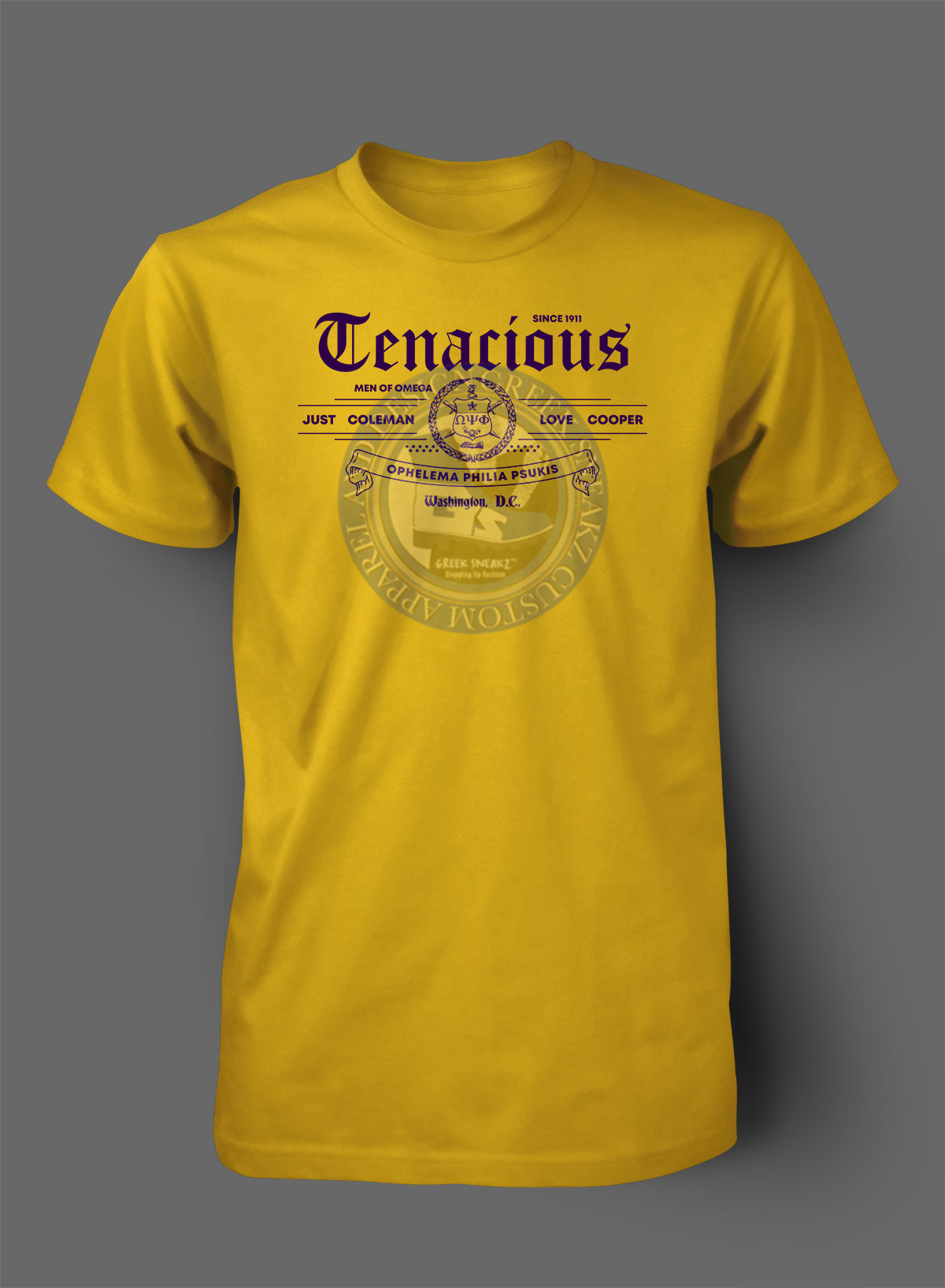 Omega Psi Phi Tenacious T Shirt KreamShirt