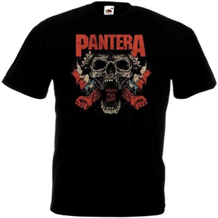 Pantera Mouth For War V10 T-Shirt Heavy Metal Black All Sizes S…5Xl – Corethermax