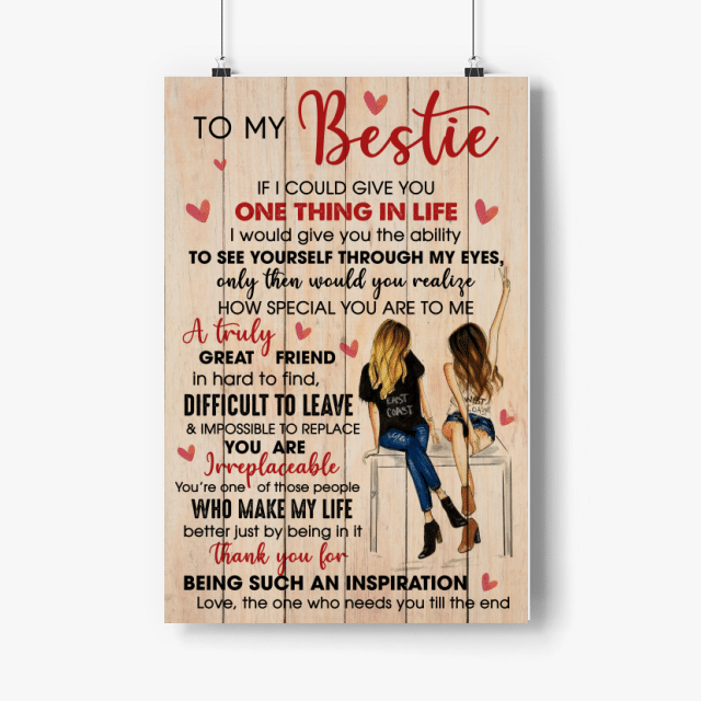 Bestie Thank For Being Such An Inspiration Poster – Posterveto