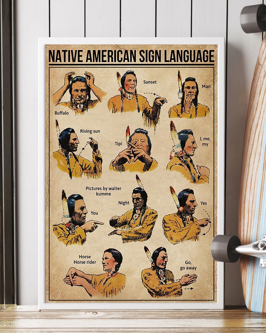 8KKSL-Native American Sign Language Vertical Poster - Poster Art Design