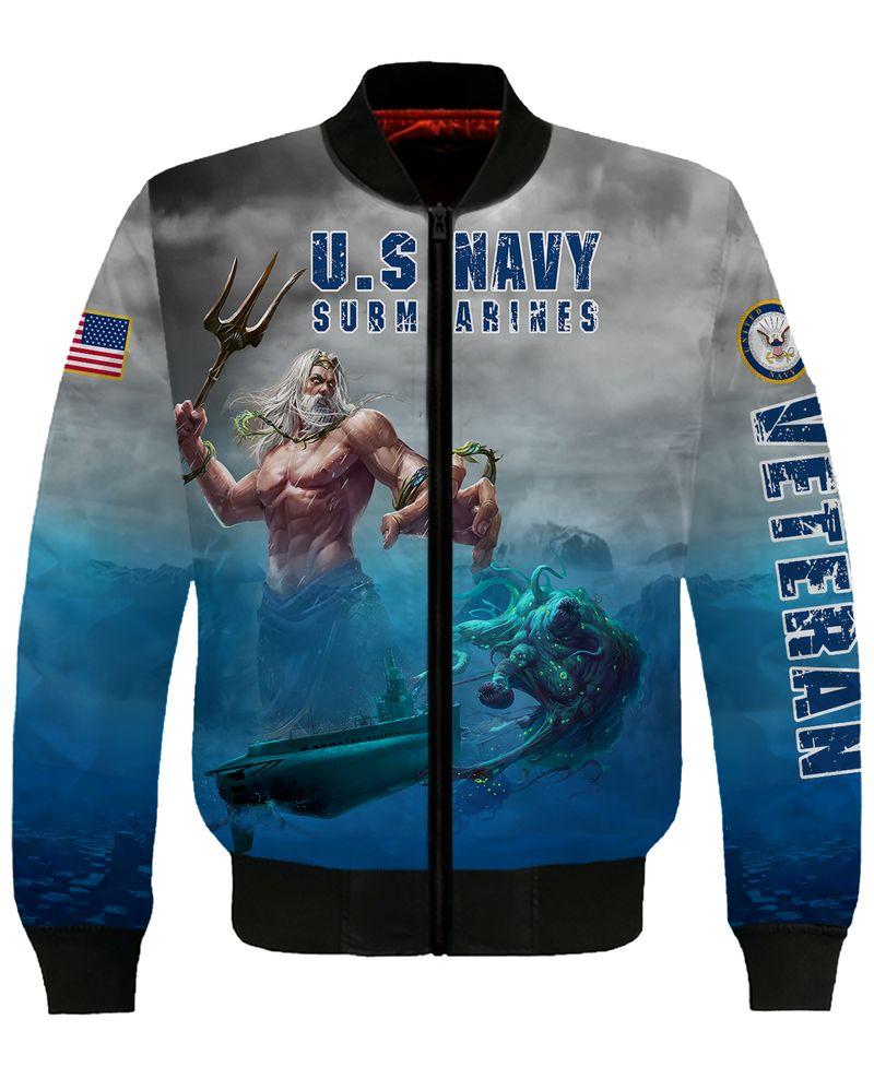 BeKingArt 3D Veteran Military US Navy Submarines Veteran Poseidon ...