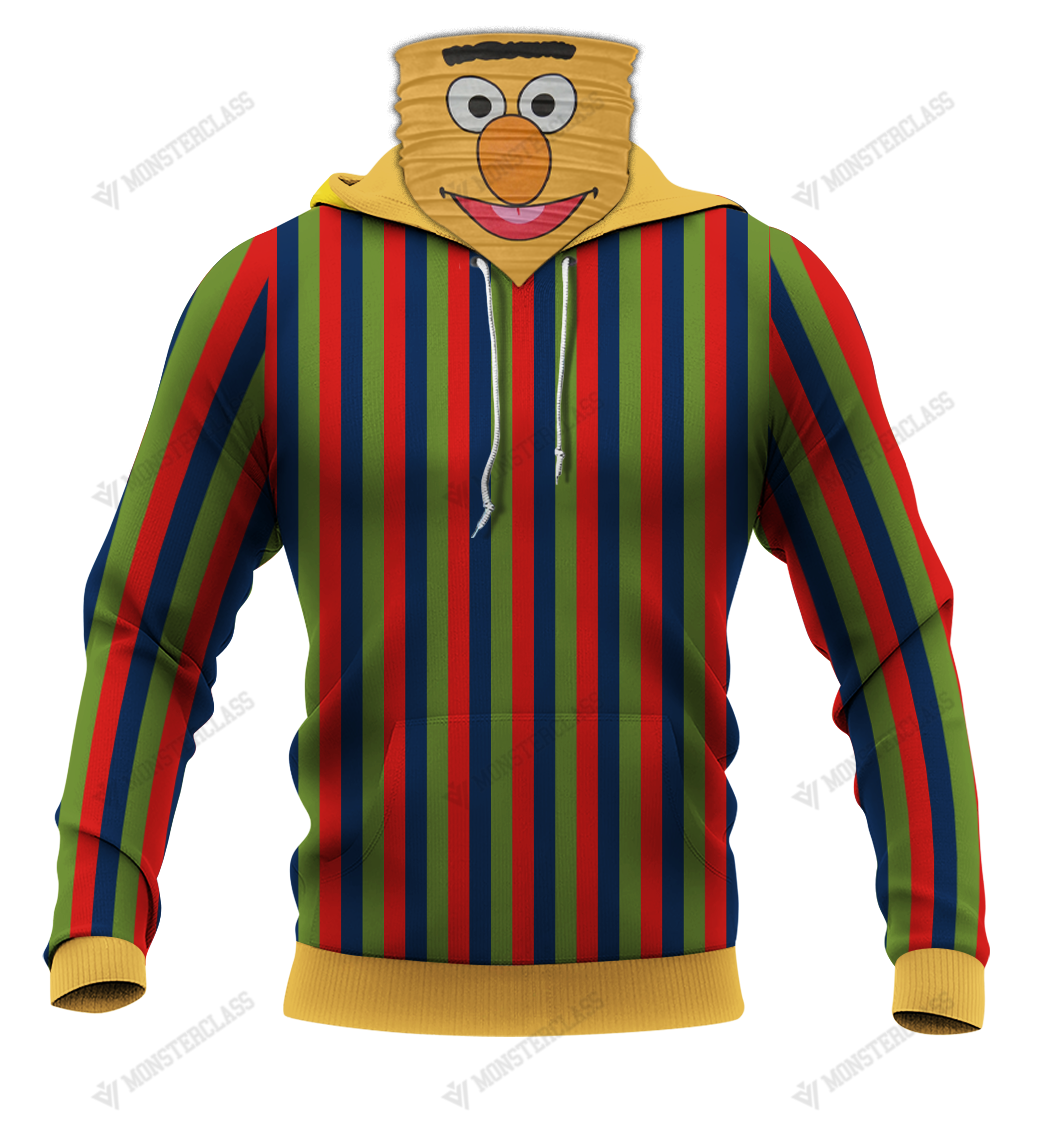 Bert Sesame Street - 3D Hoodie Mask - VMTees