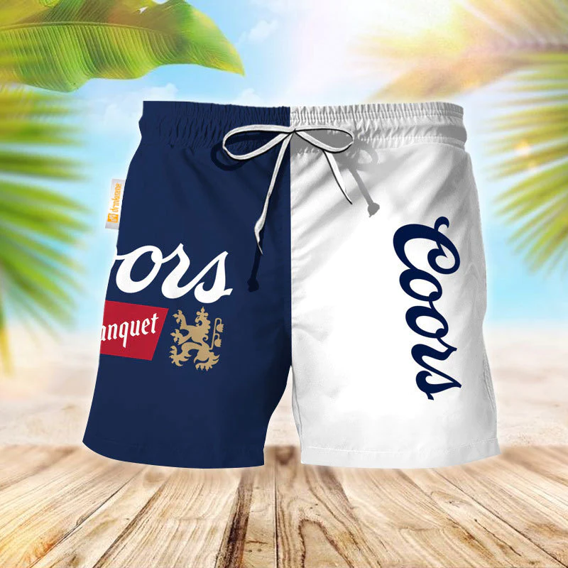 Coors Banquet Basic Hawaiian Beach Shorts
