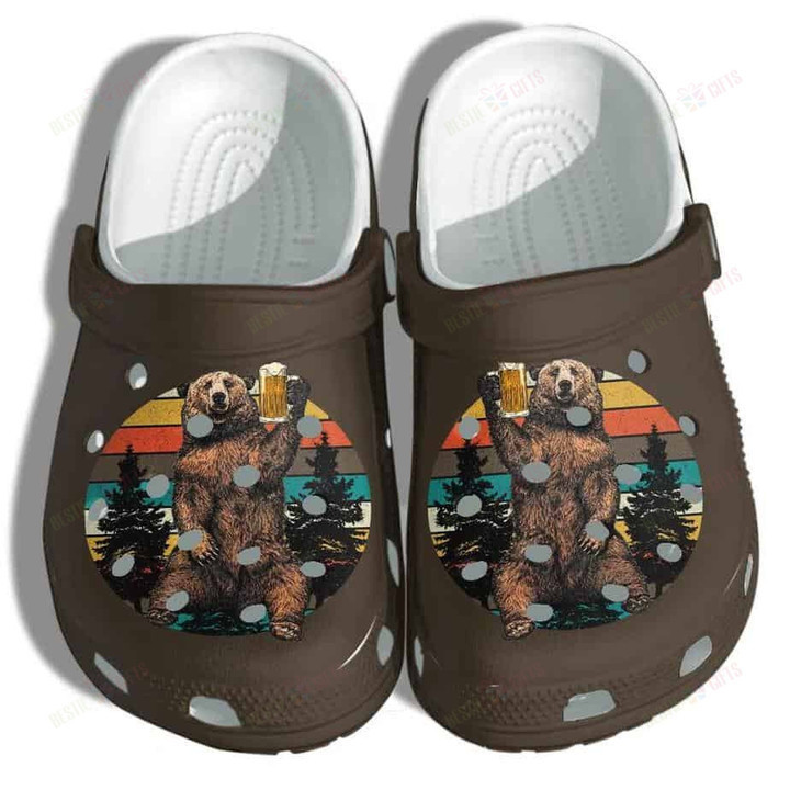Bear Drinking Camping Crocss Classic Clogs Shoes For Men Women Kids ...