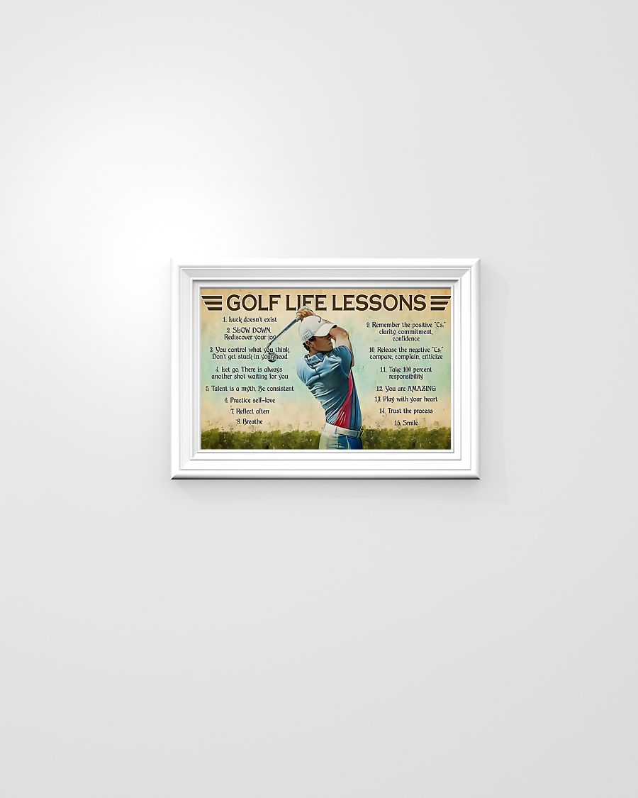 Golf Life Lessons Horizontal Canvas And Poster | Wall Decor Visual Art ...