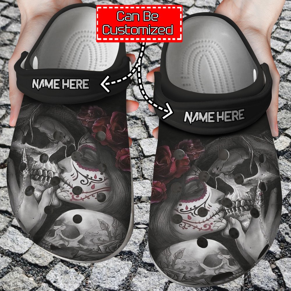 Skull Shoes – Skull Dead Kiss Clog Shoes For Men And Women ...
