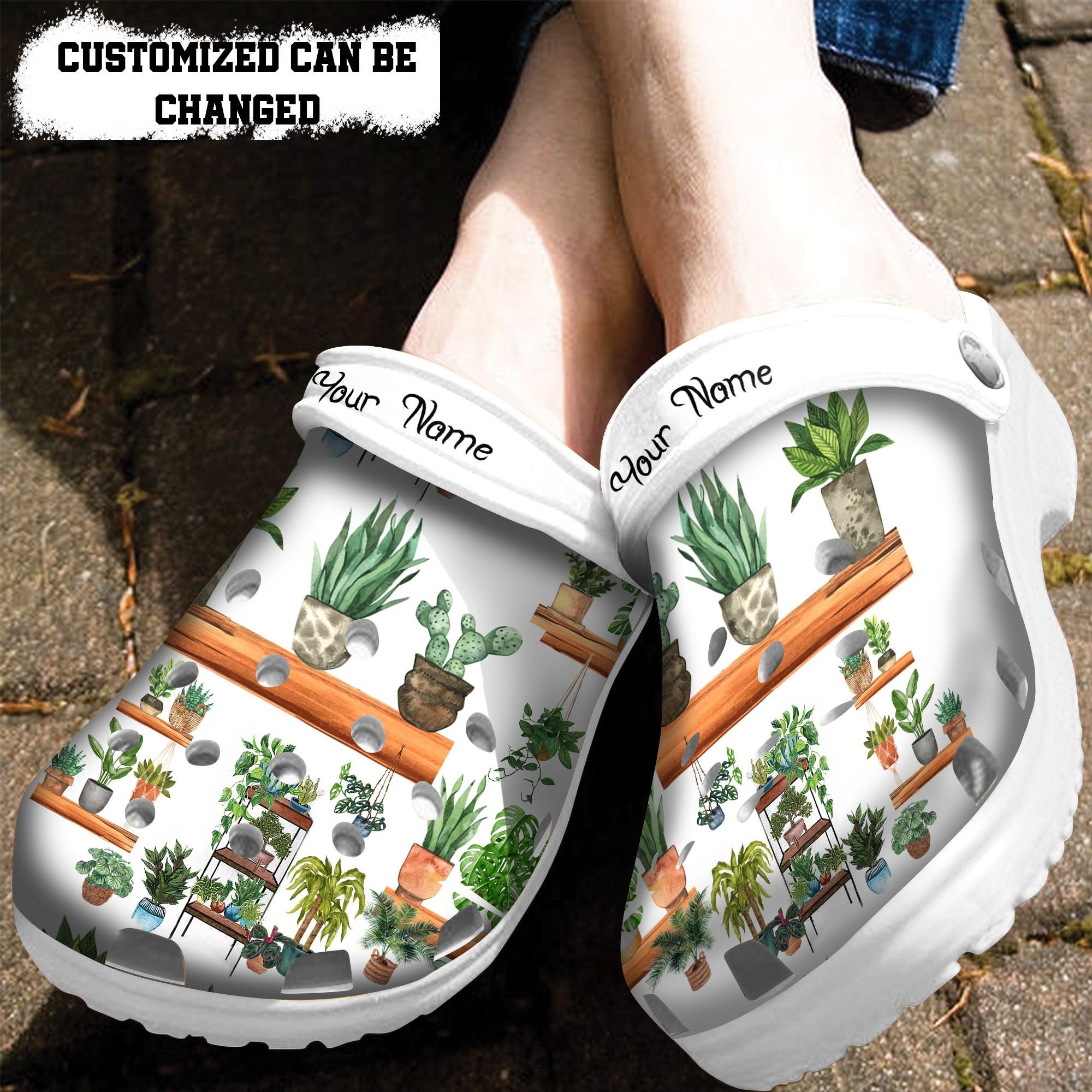 Cactus Lover Vintage Crocss Shoes For Men Women- Garden Worker Decor ...
