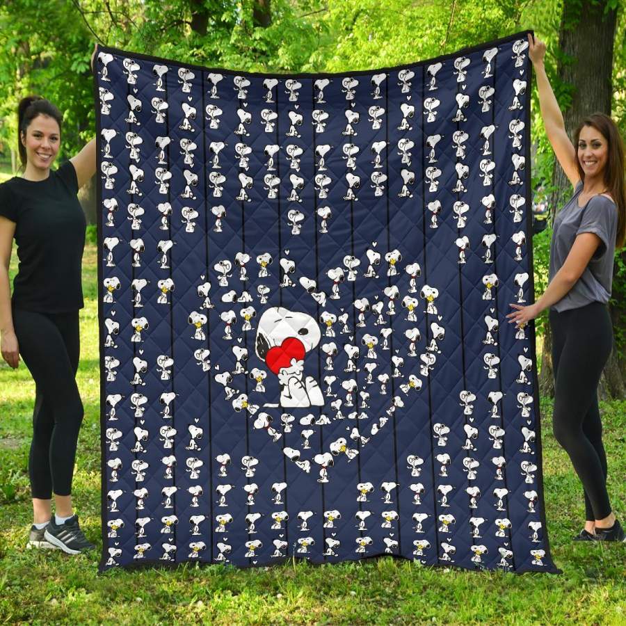 Snoopy Love - Quilt Blanket Christmas Gift Ideas - Emprints Store