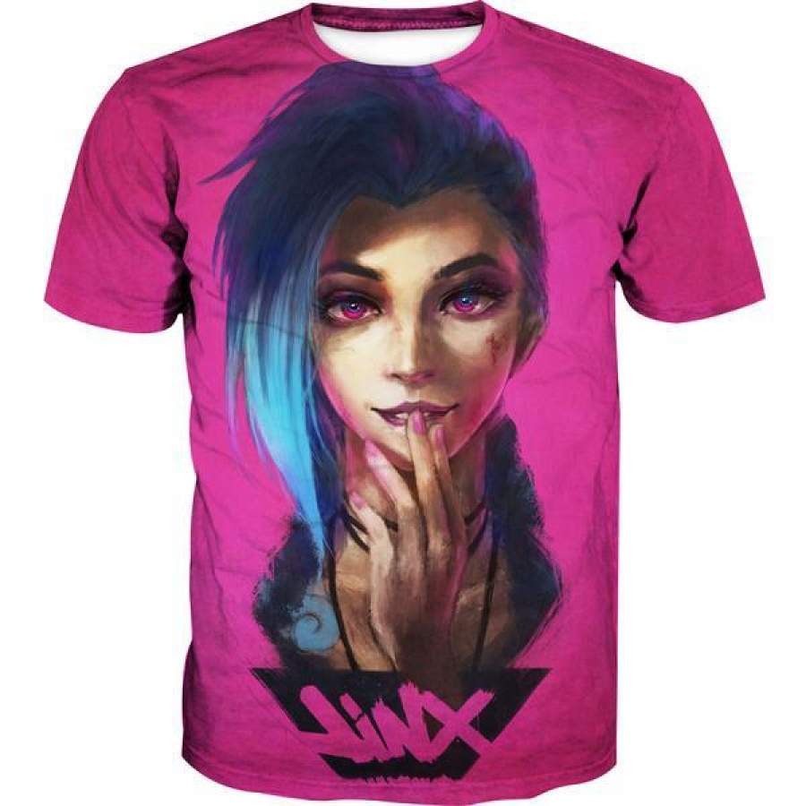 League of Legends Clothing - Pink Jinx T-Shirt