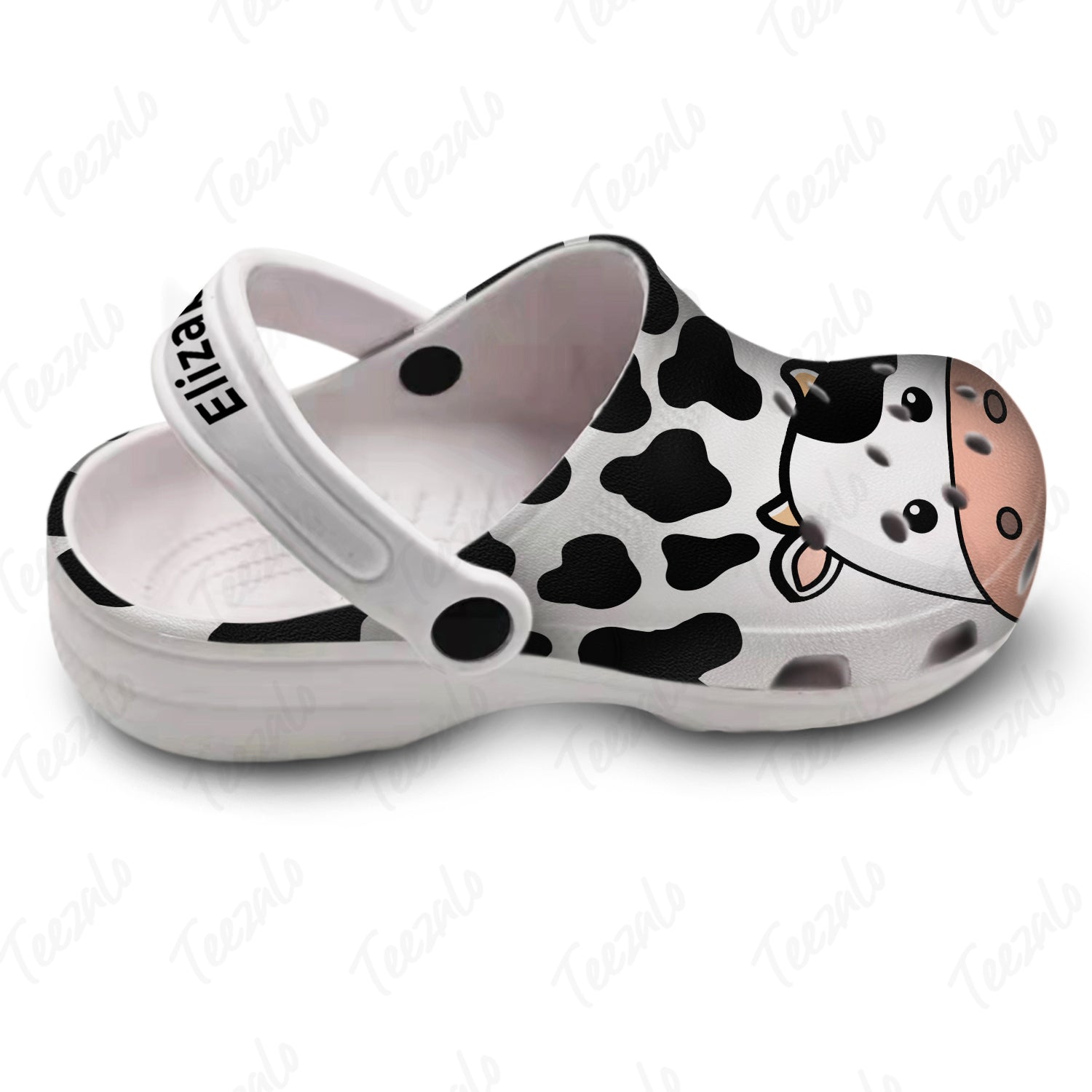 Cow Face Personalized Clogs Shoes With Your Name – Justbeperfect ...