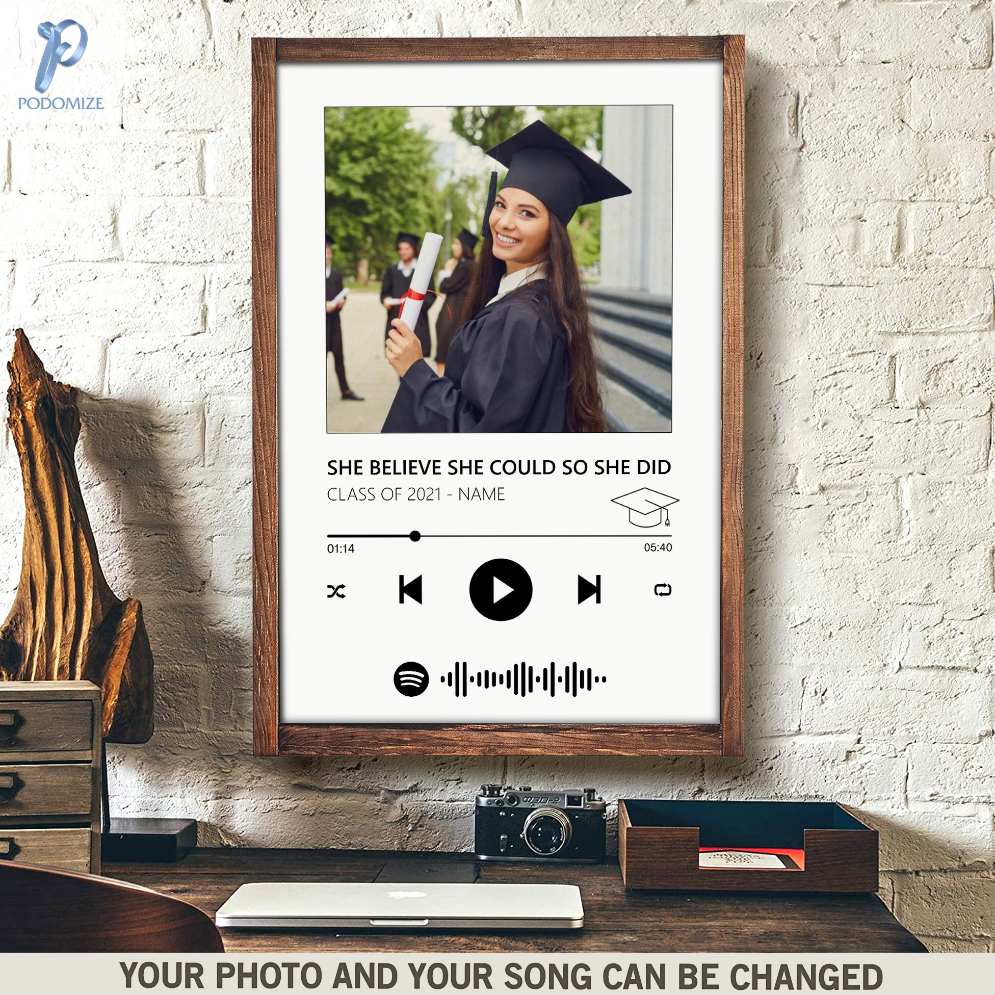 Custom Spotify Class Of 2021 Wall Art Print Poster - Poster Art Design