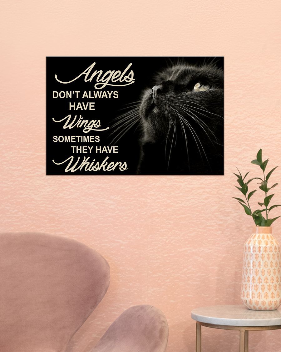 Angels Don’t Always Have Wings Sometimes They Have Poster And Canvas, Wall Decor, Wall Art ...