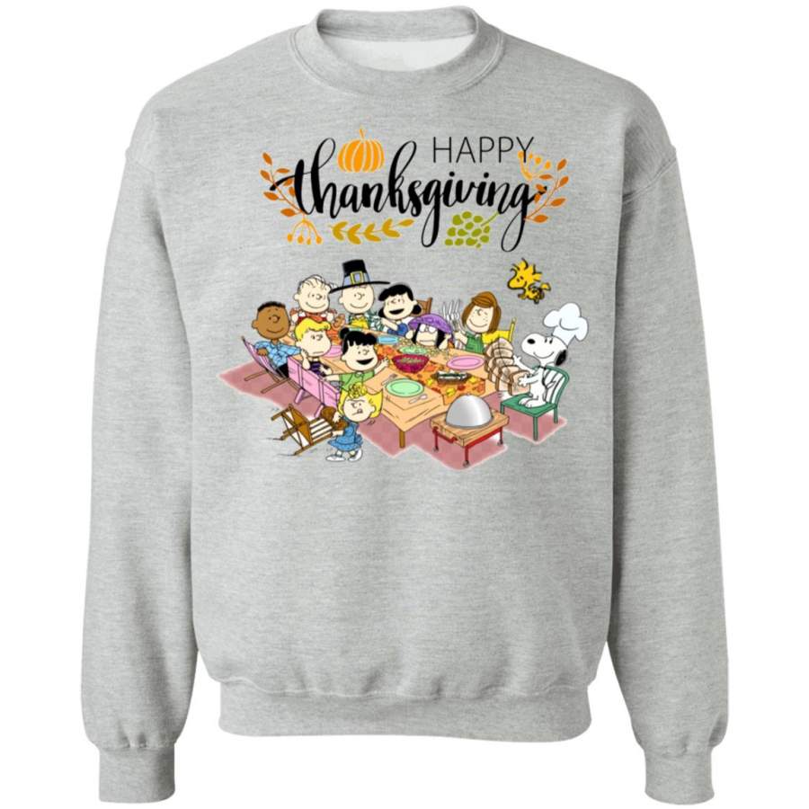 Hot Peanut Characters Charlie Brown Happy Thanksgiving G180 Gildan ... Hot Peanut Characters Charlie Brown Happy Thanksgiving G180 Gildan ...