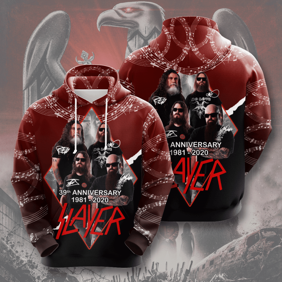 Slayer No1823 Custom Hoodie 3D - PoshmarkStore