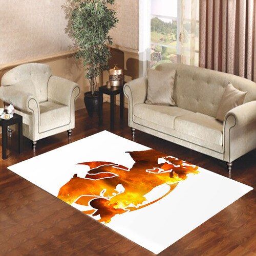 Charizard Evolution Living Room Carpet Rugs - Pinkato Store