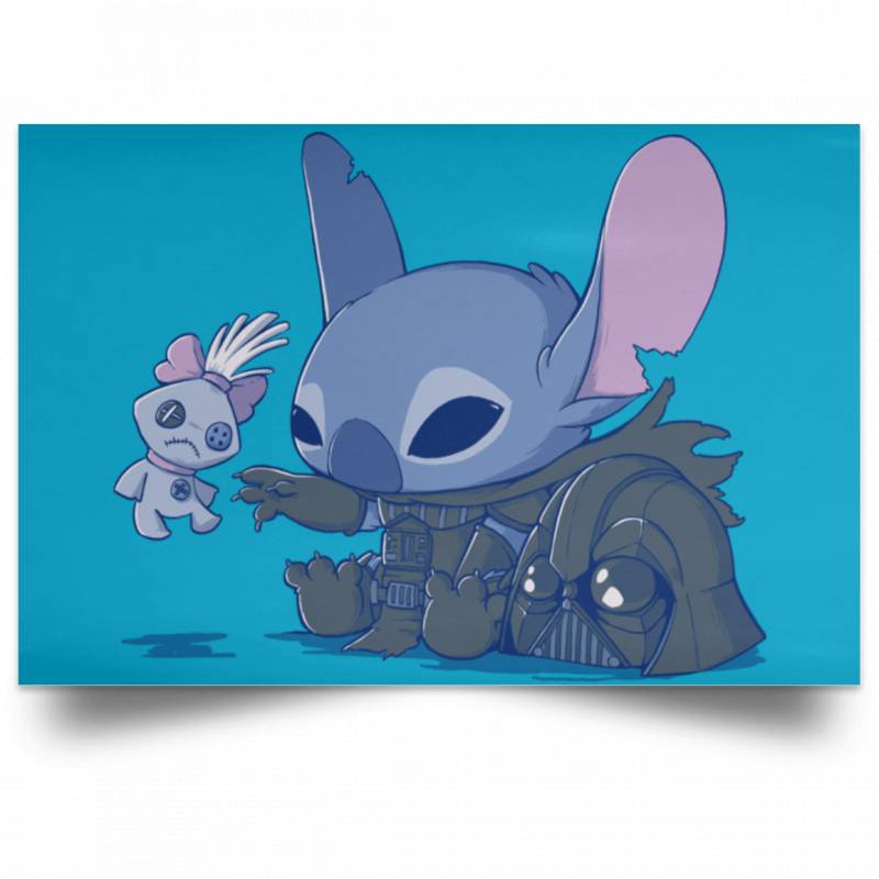 Darth Stitch Landscape Poster – Micophotos