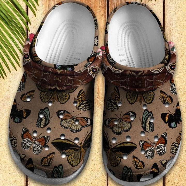 Butterflies Vintage Shoes Butterflies Garden Crocs Clog Gift For Women ...