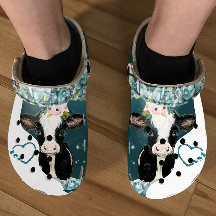 Beautiful Cow Crocss Classic Clogs Shoes – Teethingmolars