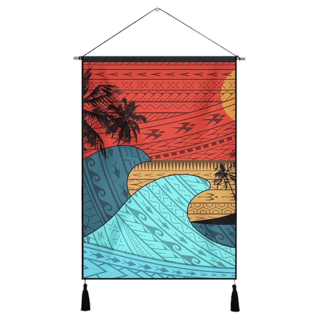 Hawaii Polynesian Sun Down Hanging Poster - AH - J5R - Poster Art Design
