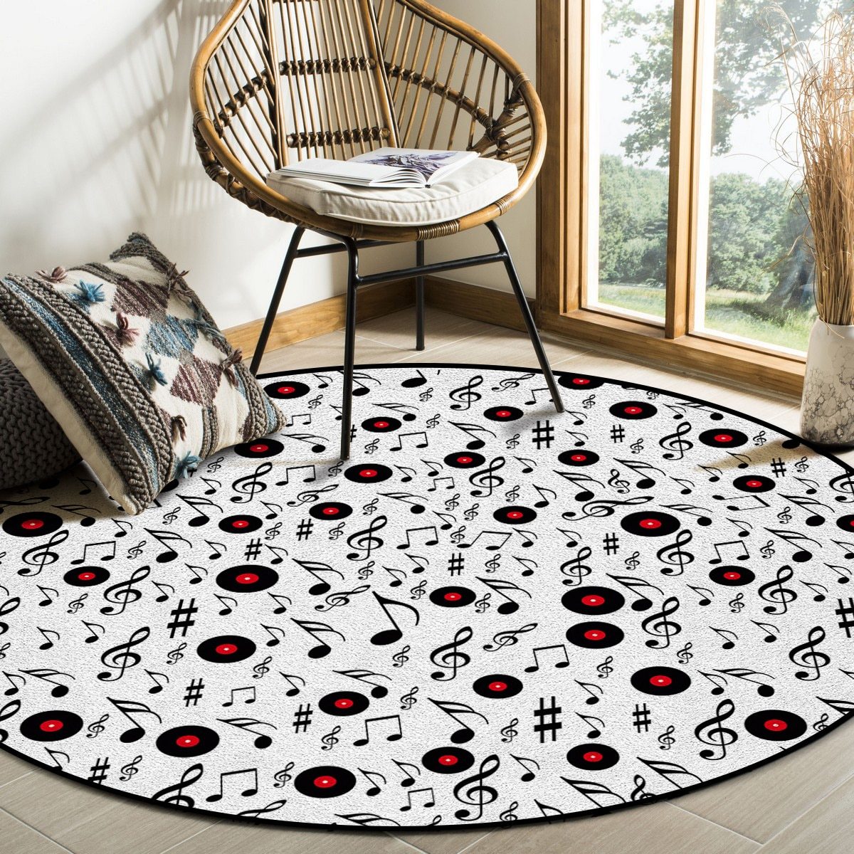 Modern Home Decorative Music Rug - Pinkato Store