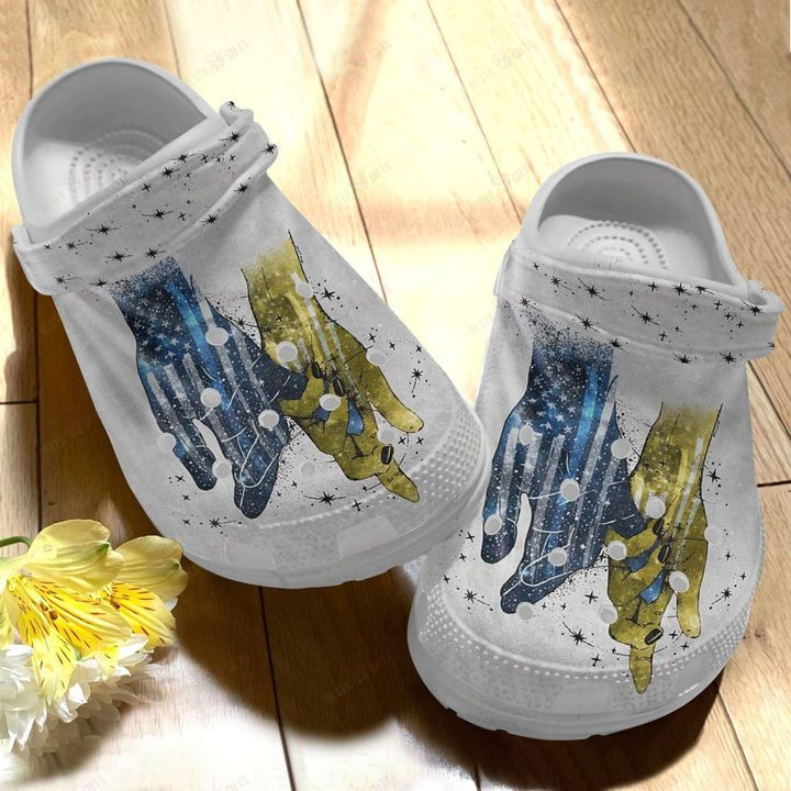 Dispatcher Whites Sole Holding My Hand Crocss Classic Clogs Shoes For ...