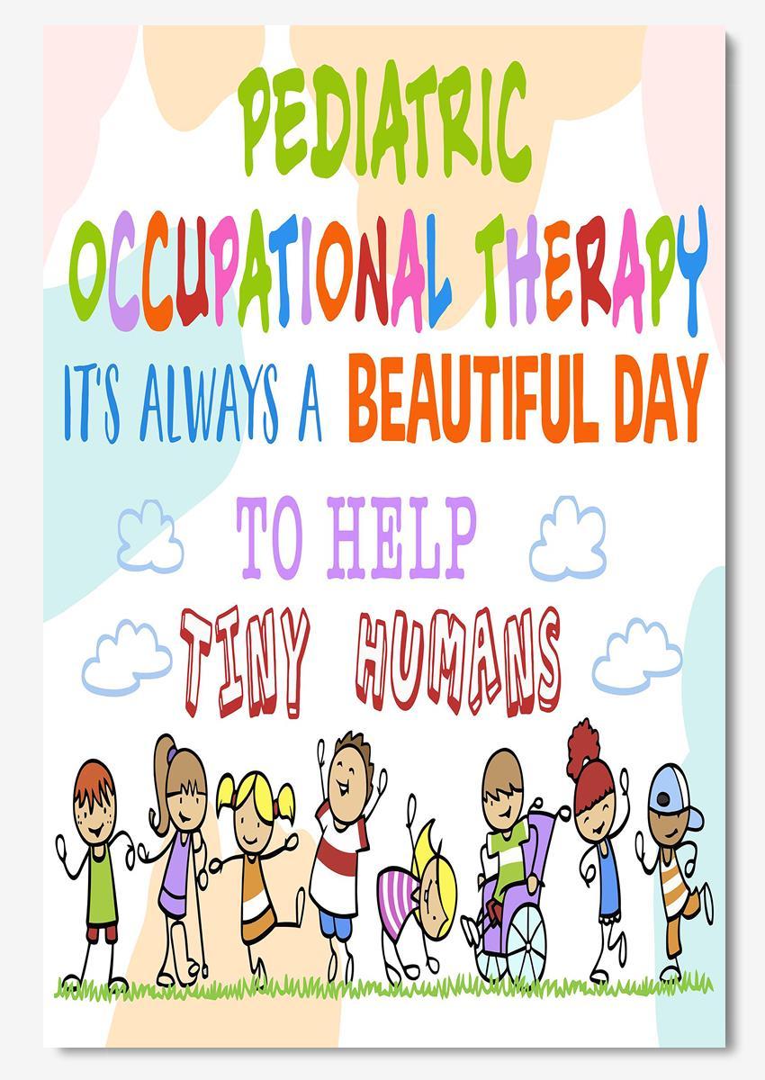 Pediatric Occupational Therapy Motivation Wall Art Gift For Therapist ...
