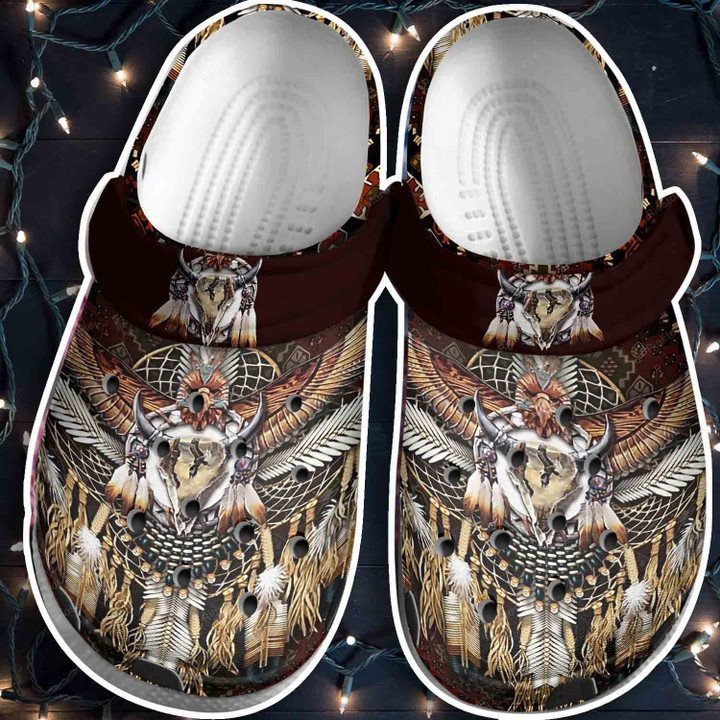 Native American Shoes Native Eagle Bull Skull Crocs Clogs ...