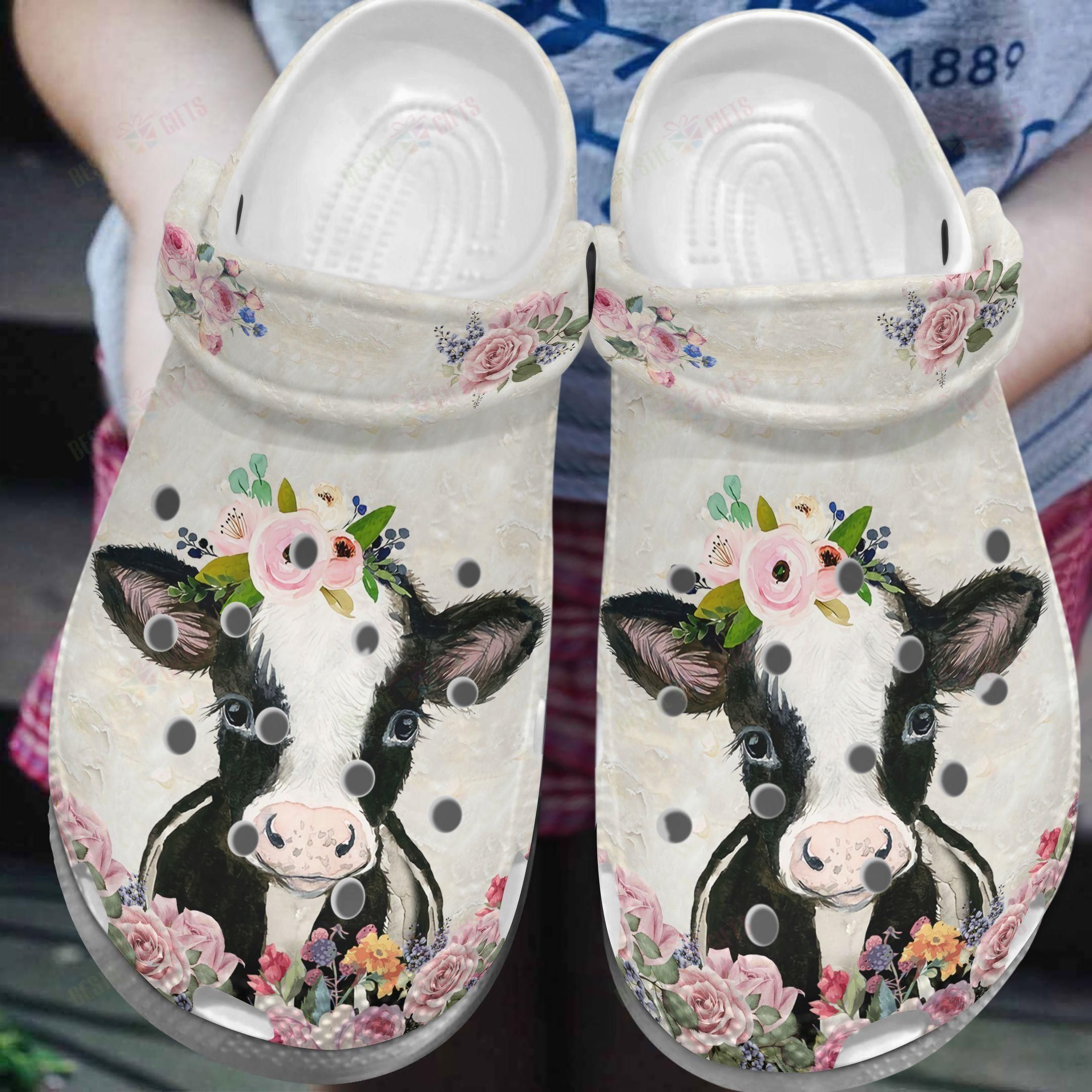 Cow Crocss Classic Clog I Love Cow Shoes – Slamandgo