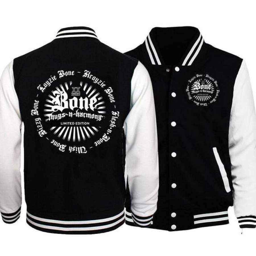 Bone Thugs-N-Harmony Logo Baseball Jacket Sweatshirt – Corethermax