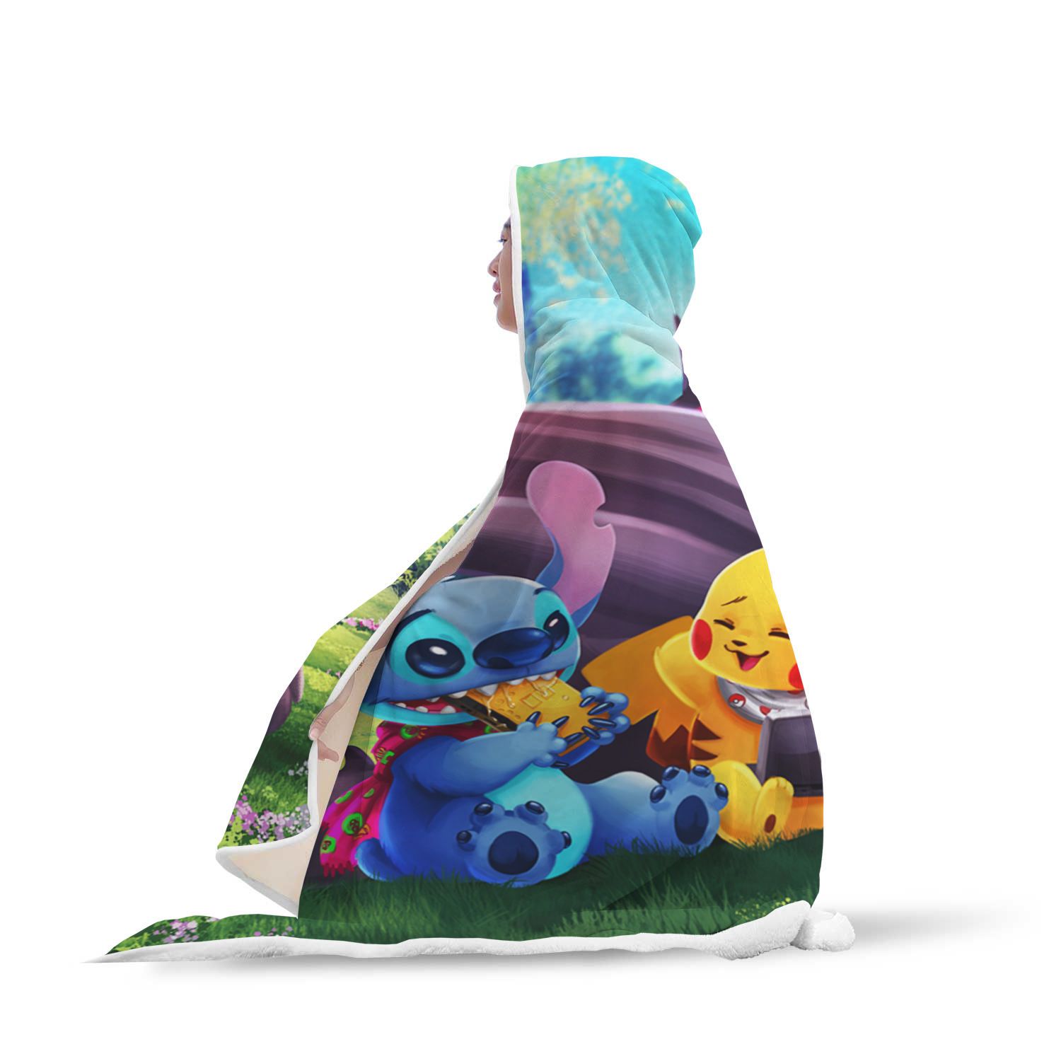 Stitch Pikachu Toothless Hooded Blanket – Justbeperfect Fashion Shop