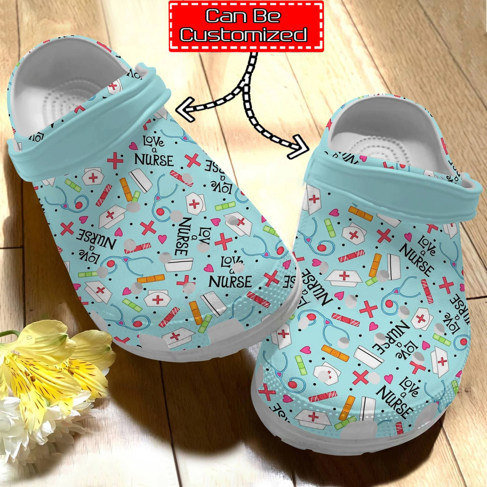 Nurse Crocss – Personalized Nurse Life Pattern Clog Shoes For Men And ...