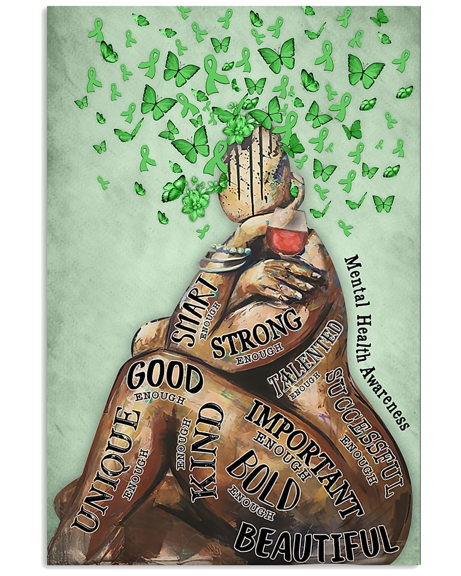 Mental Health Awareness Poster And Canvas, Wall Decor, Wall Art, Canvas ...