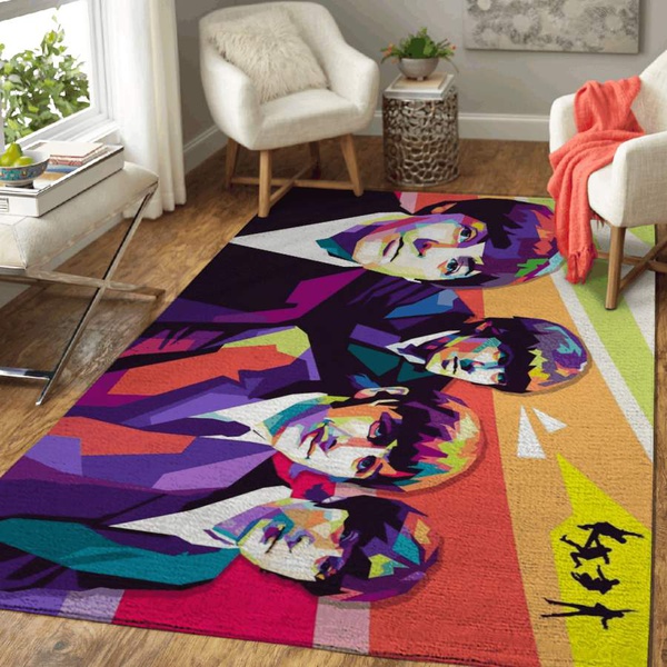Beatles Band Music Rock Band 1960 PopArt For Beatles Fans Area Rug