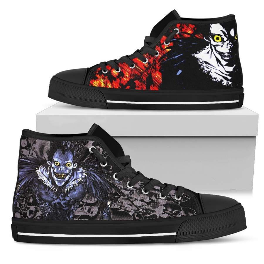 Death Note Sneakers Ryuk High Top Shoes - VMTees