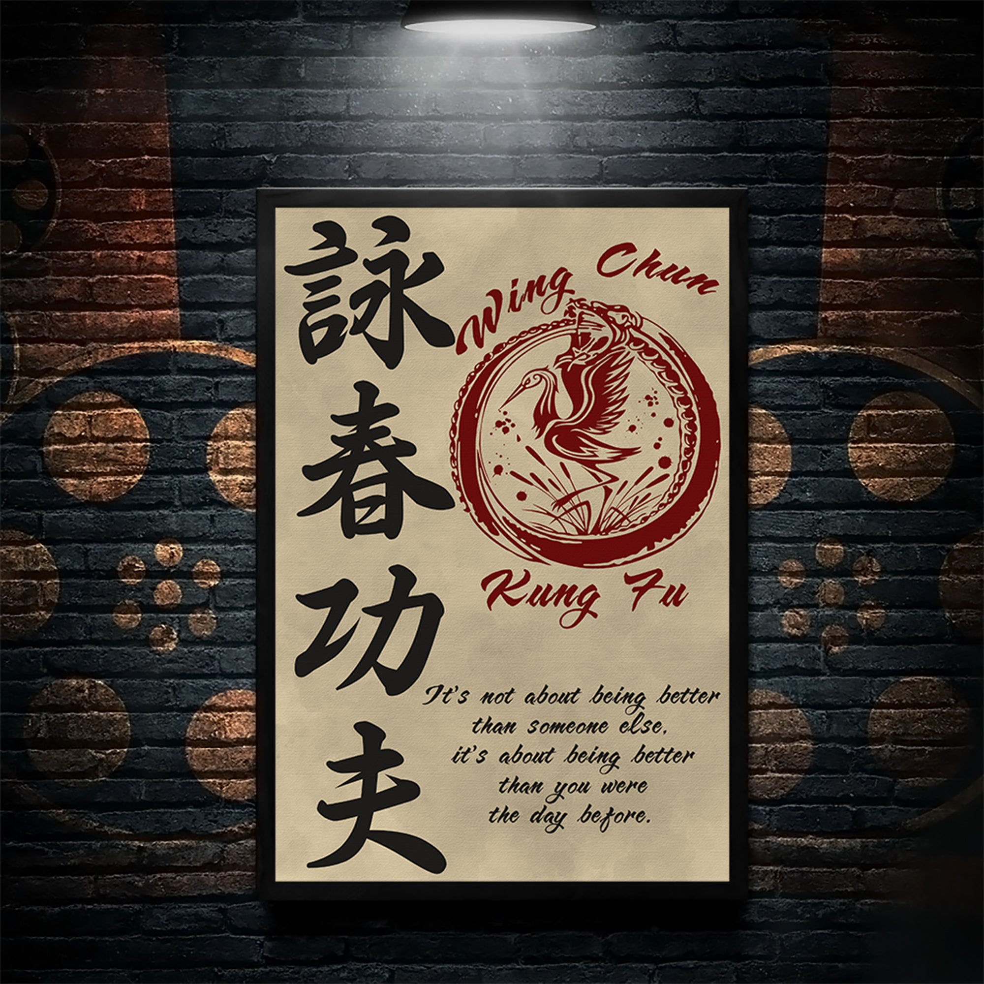 Wc009 – It’S Not About Being Better – Wing Chun Poster – Posterveto