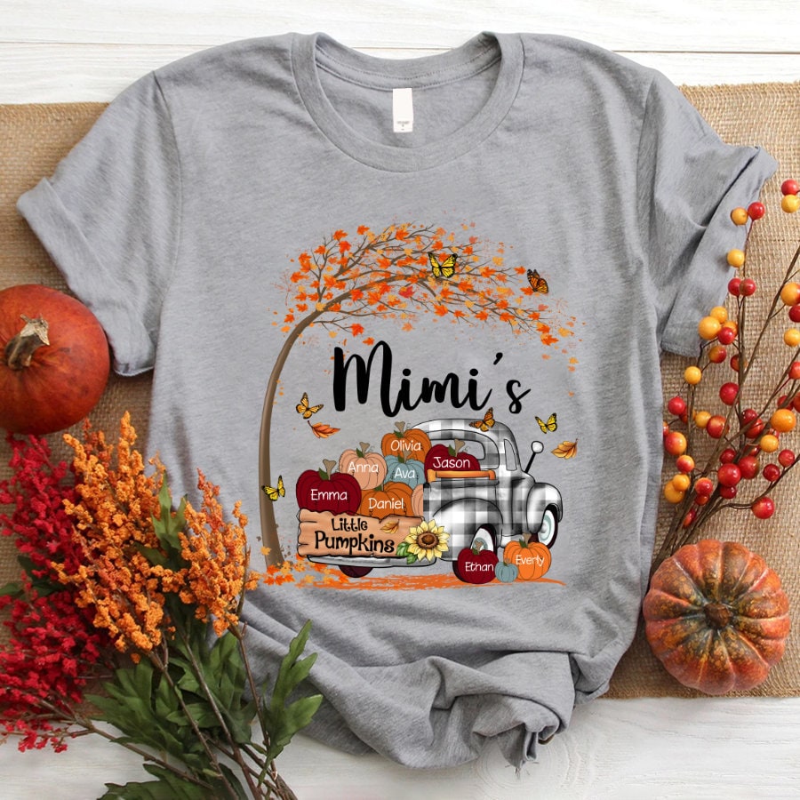 Personalized Mimi Little Pumpkin Shirt, Custom Nickname Nana Mimi Shirt ...