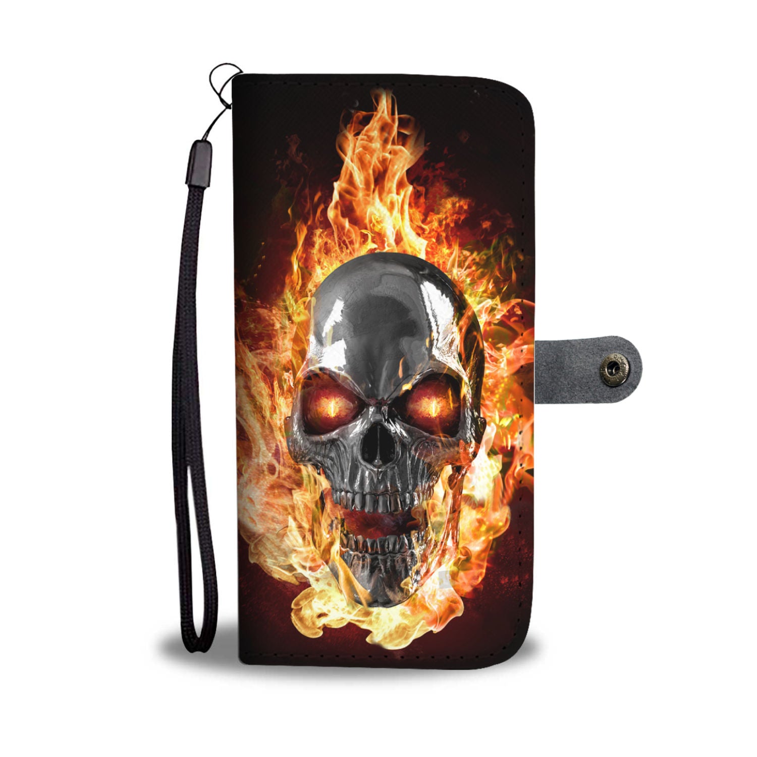 Burning skull – phone case – all phones – Skull Art Prints