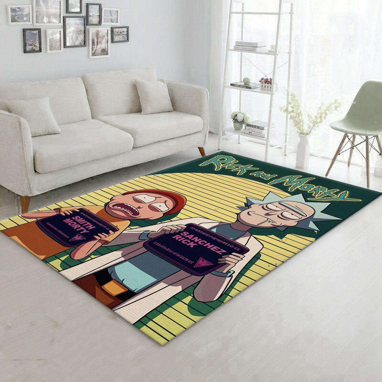 Rick And Morty Christmas Gift Rug Living Room Rug Home Decor Floor Decor