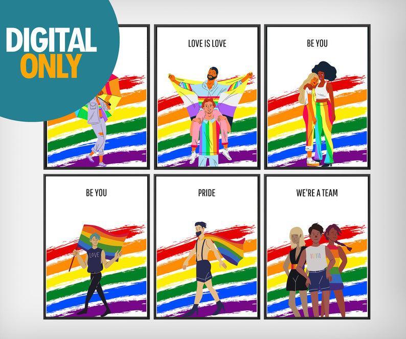 Digital Download Lgbtq Pride Poster, Human Rights Poster, Activist ...