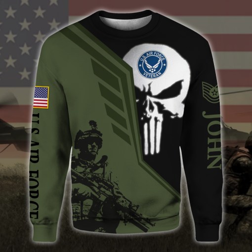 Custom Rank And Name United States Air Force Veteran H89 3D Design All ...