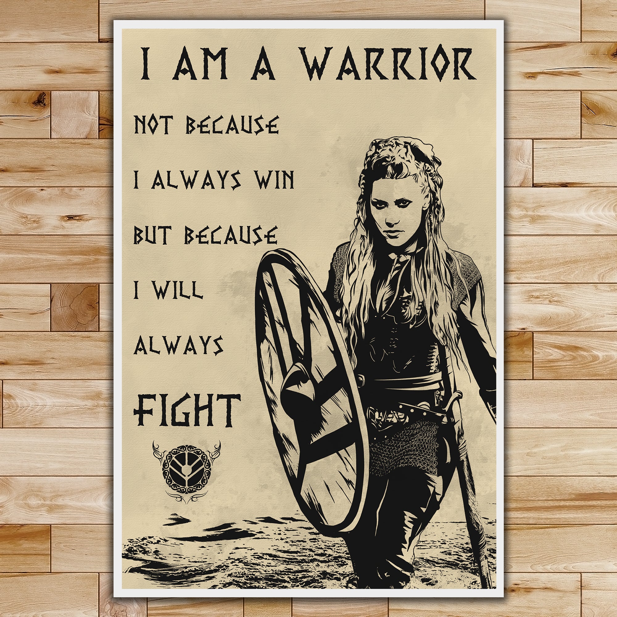 Vk013 – I’M A Warrior – Lagertha – Viking Poster – Posterveto