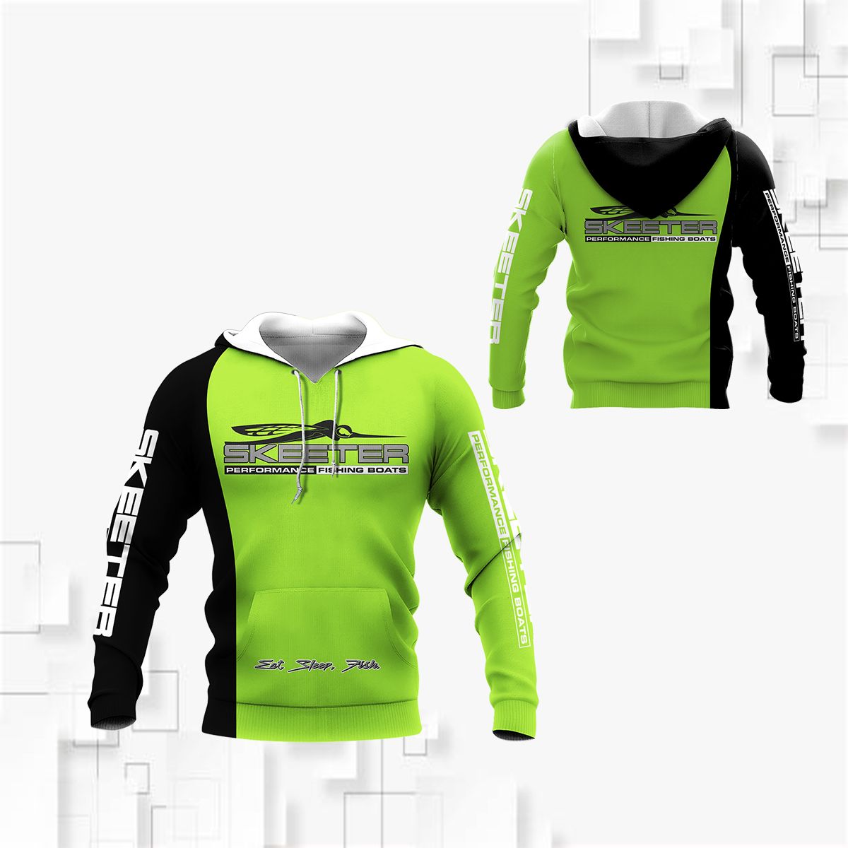 3D All Over Printed Skeeter Boats TNC-HL Shirts Ver 2 (Green) – Corethermax