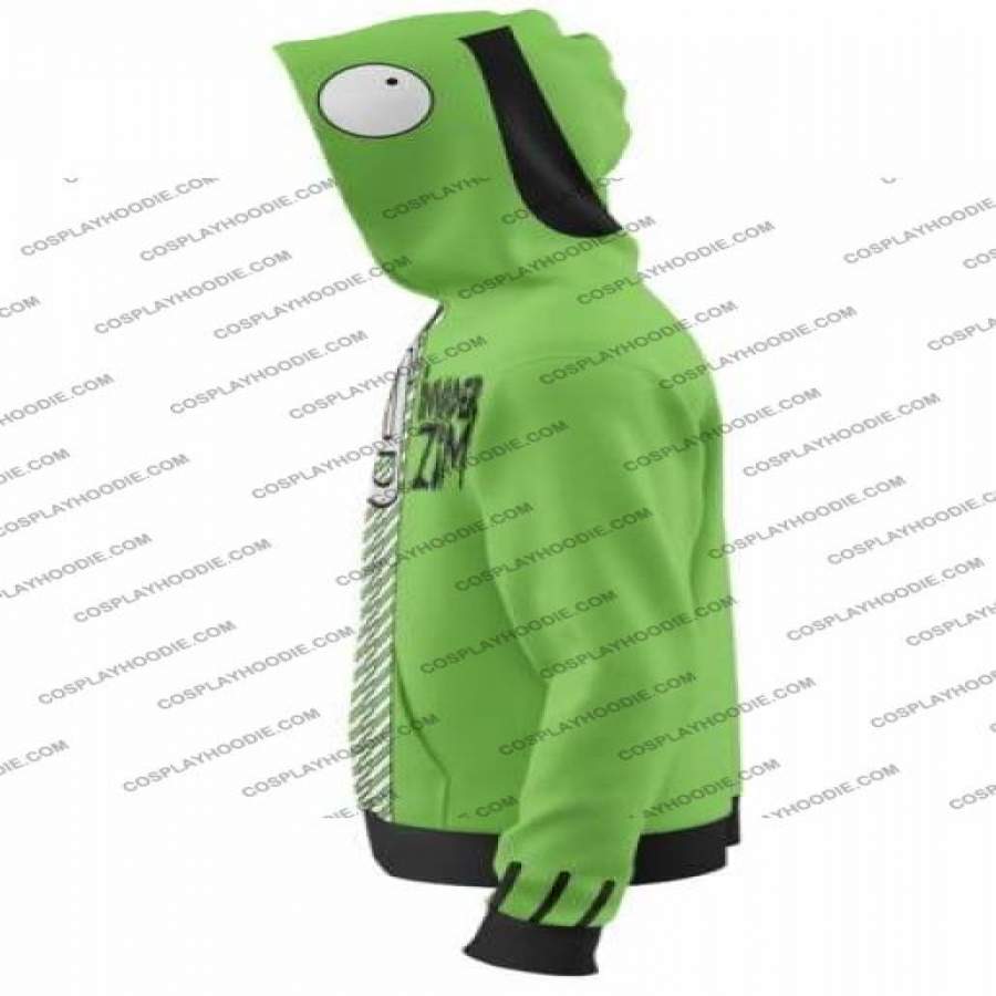 Invader Zim Zombie GIR Zip Up Hoodie Jacket – Sothwarm