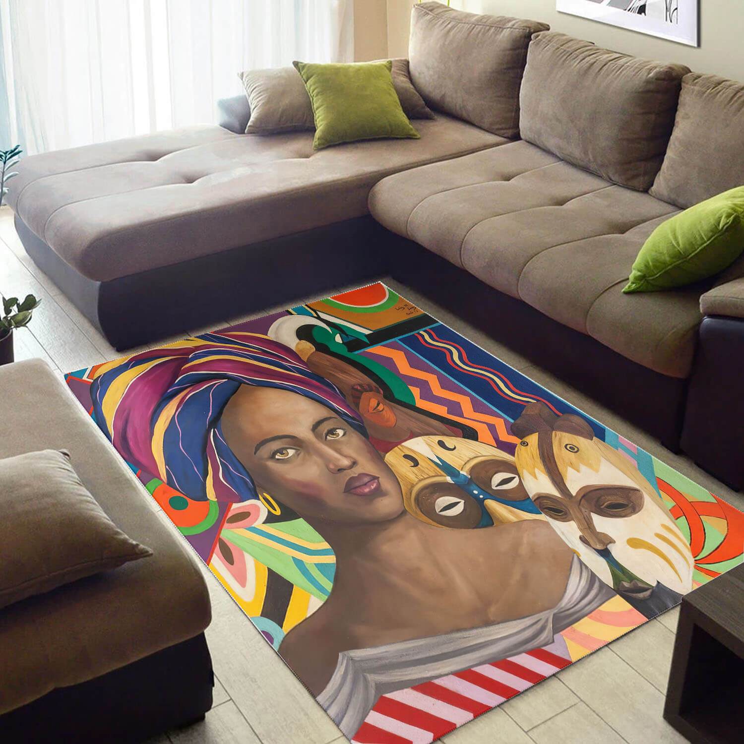 Cool African Style Rugs Cute African American African Woman African ...