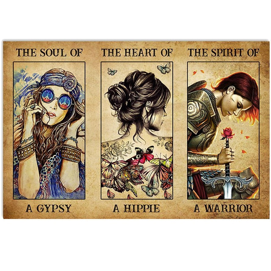 THE SOUL OF A GYPSY Horizontal Poster - Poster Art Design